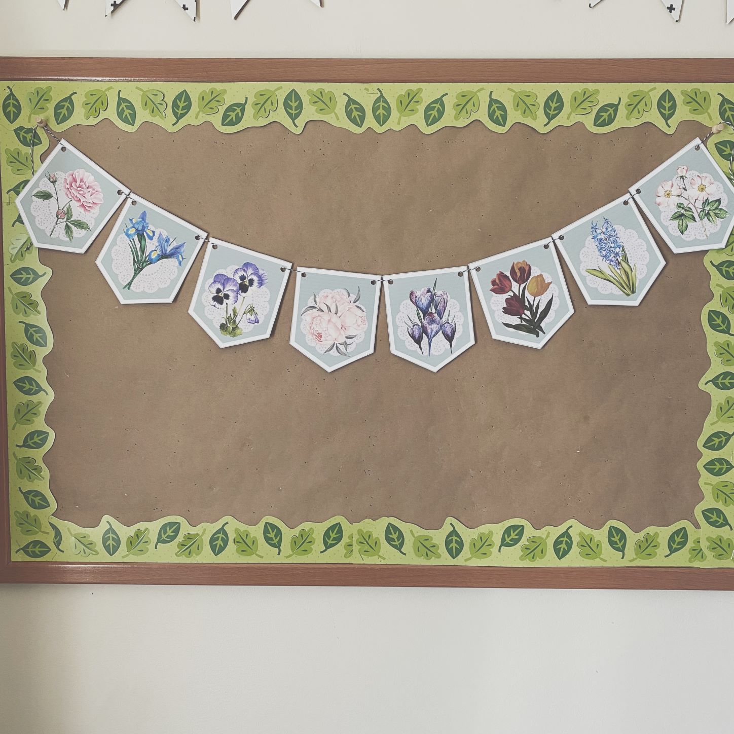 Spring Flowers Banner and Poem